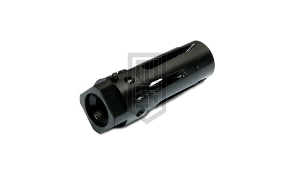 Crusader SR25 QDC スチール フラッシュハイダー（黒） – ナガト精工 (エアガン サバゲー パーツ)